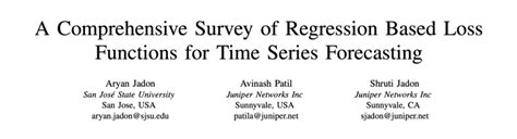 最新综述:详细分析14种可用于时间序列预测的损失函数 Csdn博客 最新综述:详细分析14种可用于时间序列预测的损失函数 Csdn博客