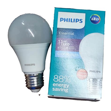 Philips W LED Bulb E V K WLEDESSENTIALE DL Shopee Philippines