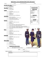 Dress Alpha Inspection Sheetdoc Dress Blue Ab Uniform Inspection