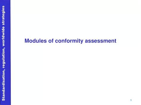 PPT Modules Of Conformity Assessment PowerPoint Presentation Free Download ID 6849625