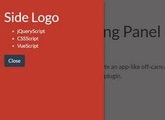 Modal Like Sliding Panel With JQuery And CSS Free JQuery Plugins