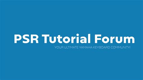 Psr Tutorial Styles