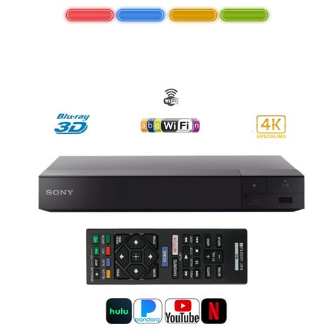 Sony Bdp Bx650 4k Uhd Upscale Blu Ray Disc 3d Dvd Player Wifi New