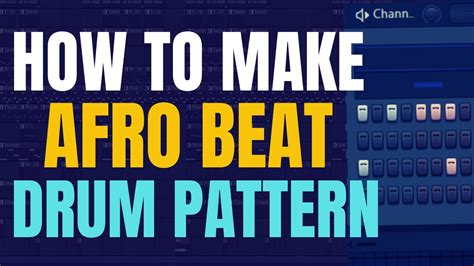 How to make Afro beat drum patterns - YouTube
