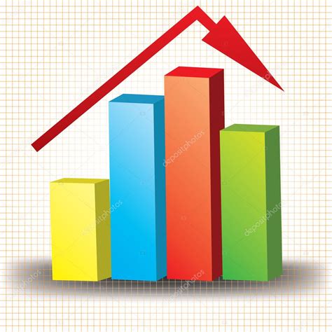 multi color bar chart — stock vector © ikaruska 1765804