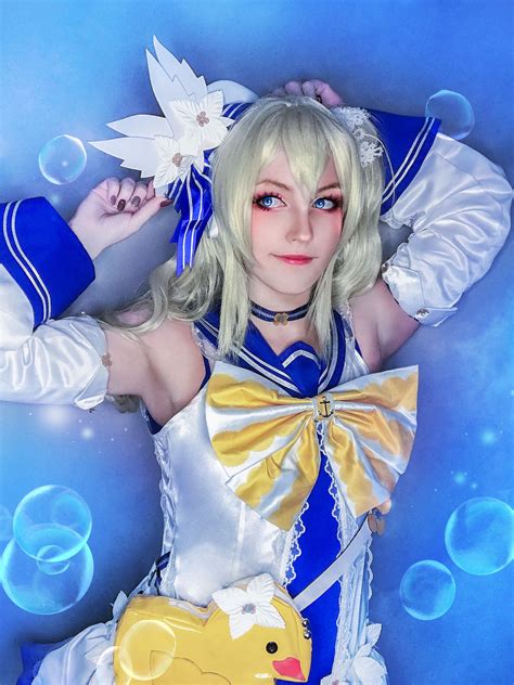 Summertime Sparkle Barbara From Genshin Impact By Mikallie On Deviantart