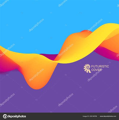wavy background dynamic effect abstract vector illustration stock