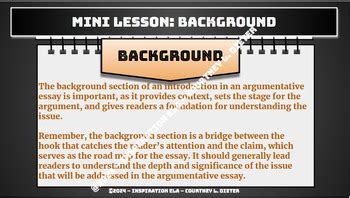 Argument Writing Lesson Series Introduction Paragraphs TPT