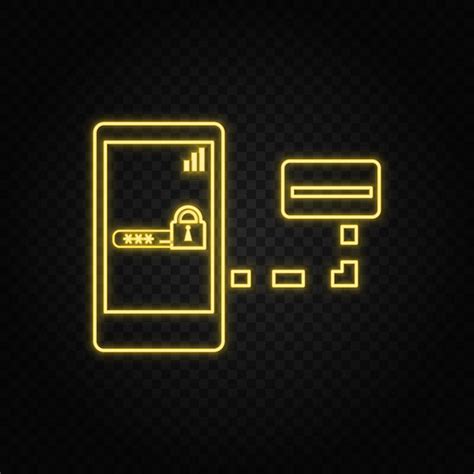 Premium Vector Networking Monitor Neon Icon Web Development Vector
