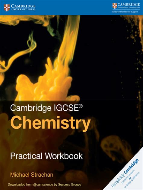 Cambridge Igcse Chemistry Practical Workbook Pdf Chemical Reactions
