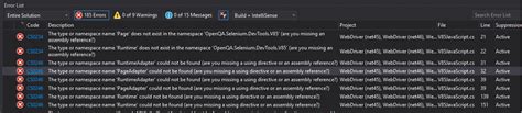 Selenium Webdriver Csproce Compilation Issue In C Net On DevTools V V V Stack Overflow
