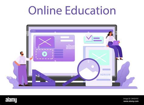 web site design online service or platform presenting content on web
