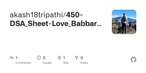 Github Akash18tripathi450 Dsasheet Lovebabbar Javasolutions