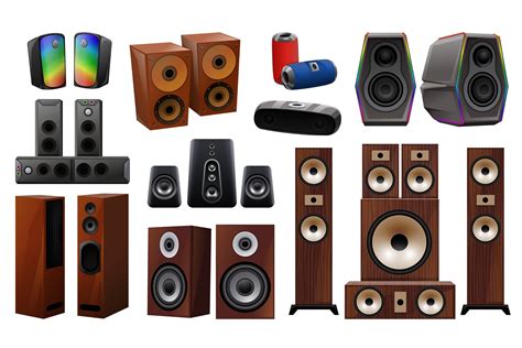 Stereo System Icons Set Cartoon Vector Graphic By Anatolir56 · Creative Fabrica