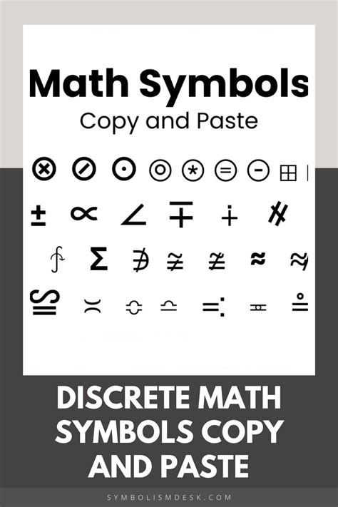 Discrete Math Symbols Copy And Paste Full Guide Math Symbols Meaning Math Math Work