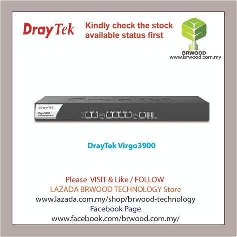 Draytek Vigor3900 Quad Wan Load Balancing Router And Vpn Gateway Router