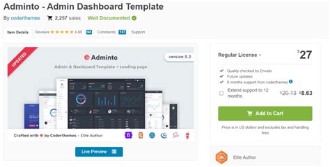 Adminto Admin Dashboard Template