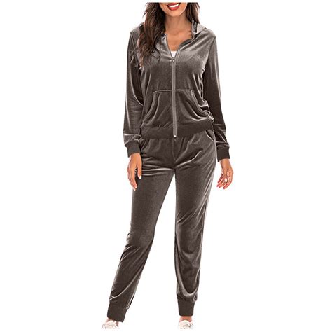 Blvb Velour Tracksuit Womens 2 Pieces Joggers Outfits Jogging
