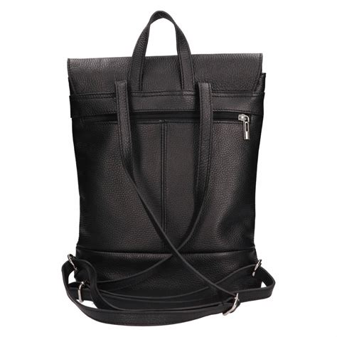 Dámský Kožený Batoh Italia Jenny černá Kabelečky Cz