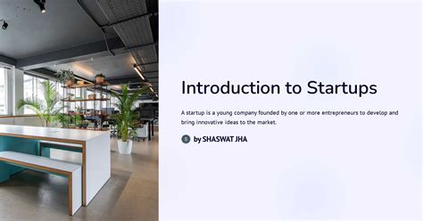 Introduction To Startups