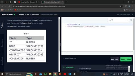Anjeet Singh On Linkedin Sql Hackerrank Techskills Alwayslearning