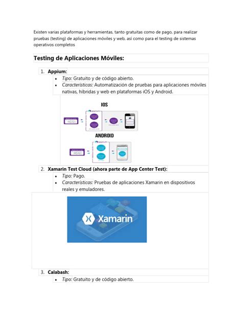 desarrollo web pdf aplicación movil software de la aplicacion