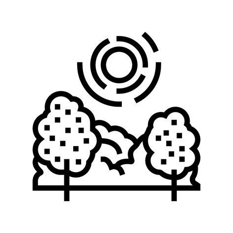 Morning Sunrise Sun Summer Sunlight Line Icon Vector Illustration 26117273 Vector Art At Vecteezy