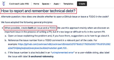 Guidelines Included In Cockroachdbcockroach Wiki After The Discussion Download Scientific