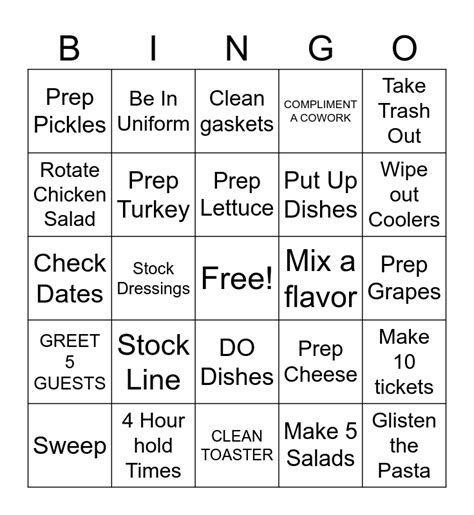 Csc Bingo Card
