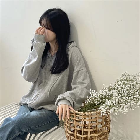요청진행 데일리 여성후드집업 얇은후드집업 회색후드집업 크롭후드집업 투웨이 오버핏 무지 베이직 기본 심플 데일리 color 에이블리