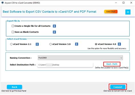 CSV To VCF Converter To Convert CSV Contacts To VCF Or PDF