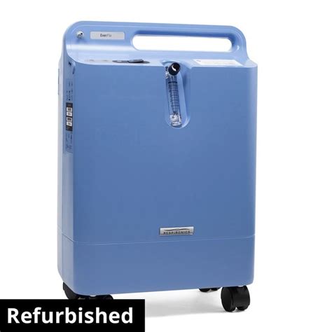 Everflo 5 Lpm Oxygen Concentrator Refurbished Blue Oxygen