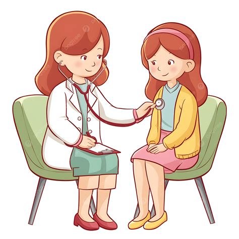 Hospital Female Doctor Examines Patient Doctor Patient Hospital Png