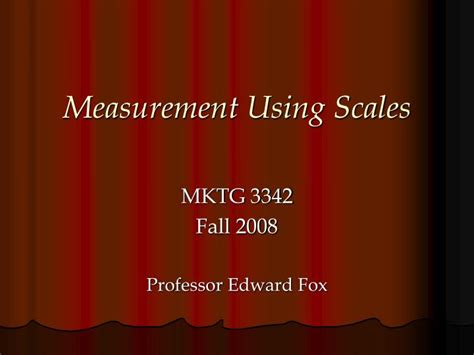 PPT Measurement Using Scales PowerPoint Presentation Free Download ID