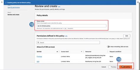 Creating A Role Arn For Amazon Ses To Amazon Kinesis Data Firehose