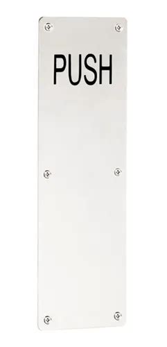 Placa Push Sin Tirador 300 X 100 Acero Inox Mercadolibre