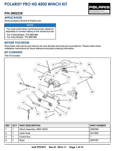 Polaris Ranger Winch Switch Wiring Diagram