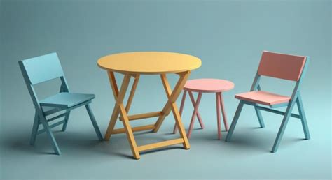 Three Small Tables With One That Says Quot X Quot On The Bottom Premium Ai Generated Image