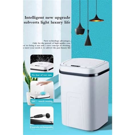 15l Wireless Sensor Smart Trash Can Bin Automatic Trash Bin Non Touch