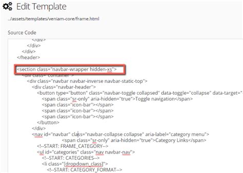 How Do I Place My Mega Menu Code Into My Template