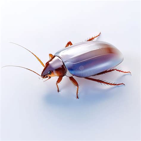 Icon Of Cockroach Glossy Glass Style Stock Illustration Illustration
