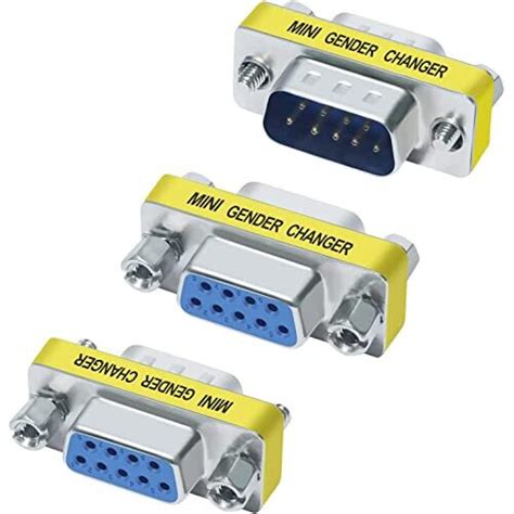 DB9 Connector Male To Female Gender Changer Serial Adapter FeMale To Female Male To Male RS232