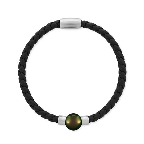 Tahitian Pearl Bracelet For Men Mens Black Pearl Bracelet Na Hoku