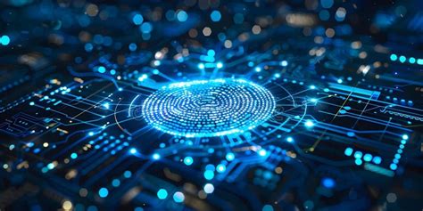 Advanced Data Visualization Cutting Edge Security Tech And Digital Interface With Fingerprint