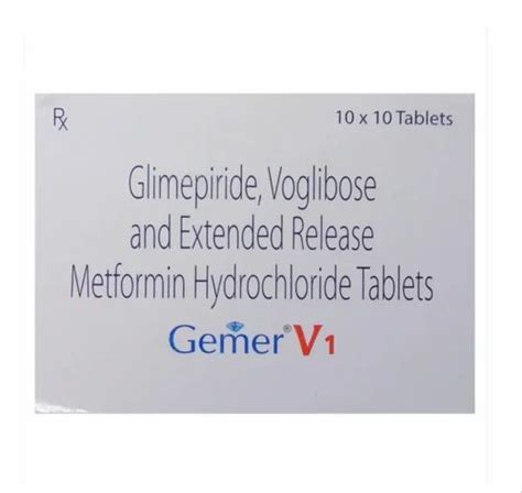 Gemer V Tablet Er 100 Tablets In A Box Treatment Type 2 Diabetes Mellitus Id 2852397660397