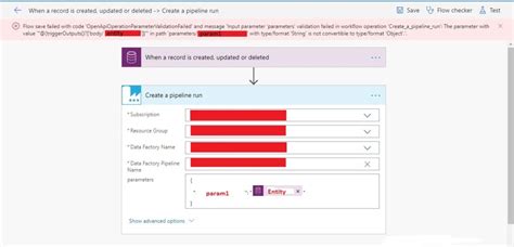 Pass Parameter To Adf V2 Pipeline From Flow Power Automate In Common Data Service Connector