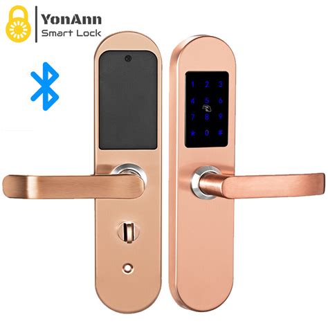 Wooden Door RF Card Lock With Bluetooth And Remote Control WiFi Unlock Digital Door Lock And