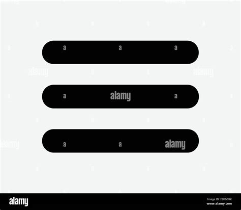 Hamburger Menu Selection Three Lines Option Website Navigation Navigate