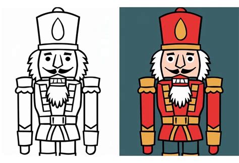 Simple Nutcracker Coloring Pages 2025