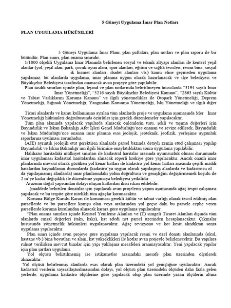 1000 E5 Guney Plan Notu Pdf